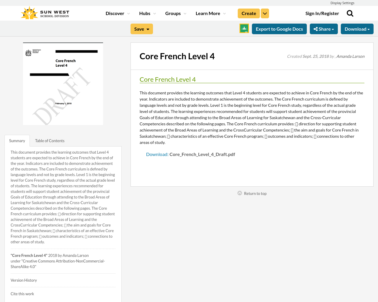 Core French Level 4 | Resource Bank