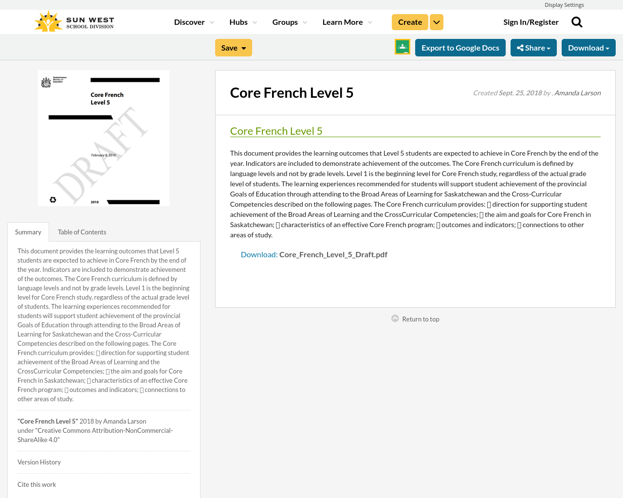 Core French Level 5 | Resource Bank