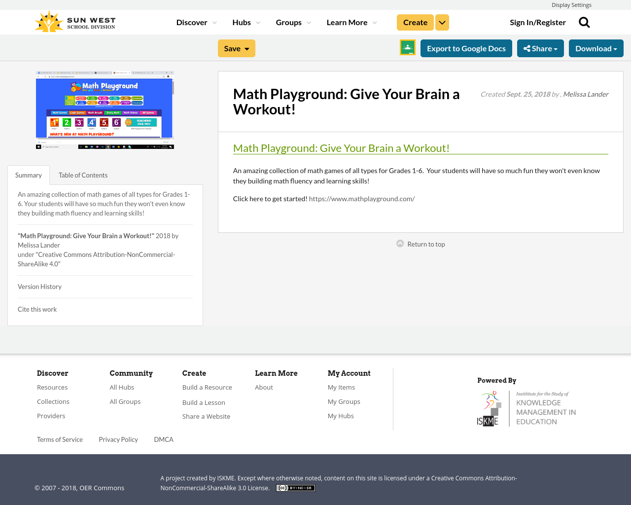 Math Playground: Give Your Brain a Workout! | Resource Bank