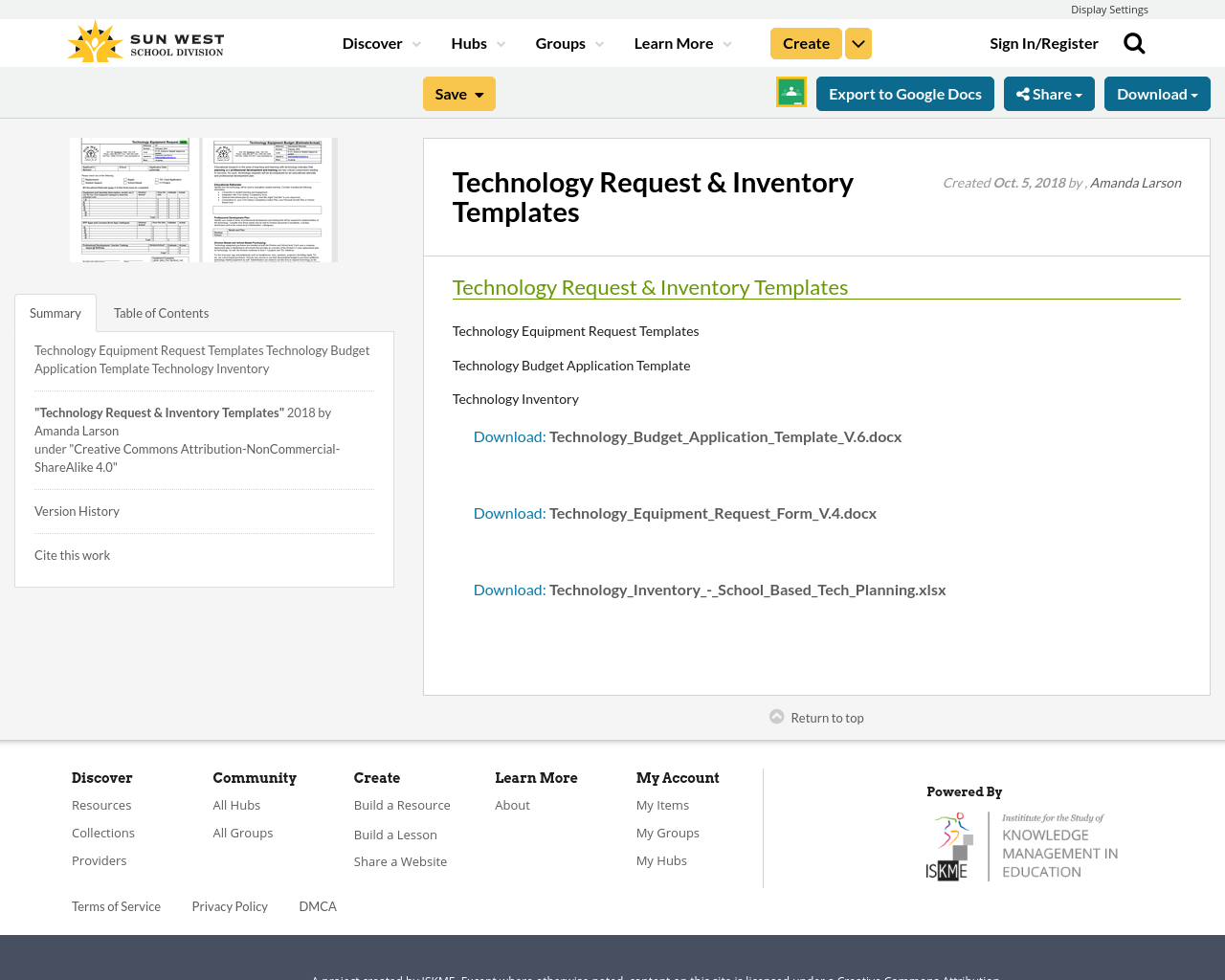 Technology Request & Inventory Templates | Resource Bank