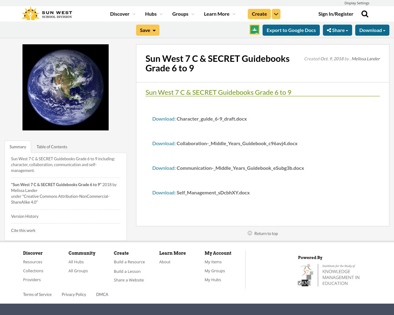 Sun West 7 C & SECRET Guidebooks Grade 6 to 9 | Resource Bank